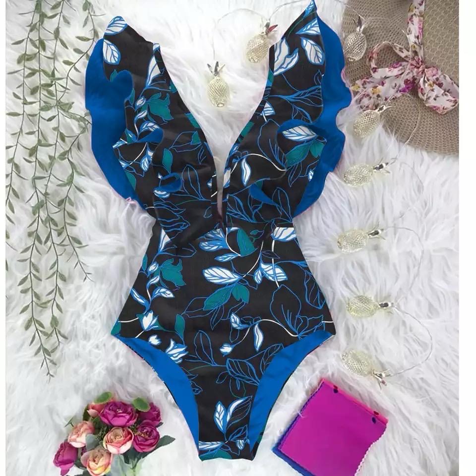 Veracruz negro con azul – Fantasy Swimwear